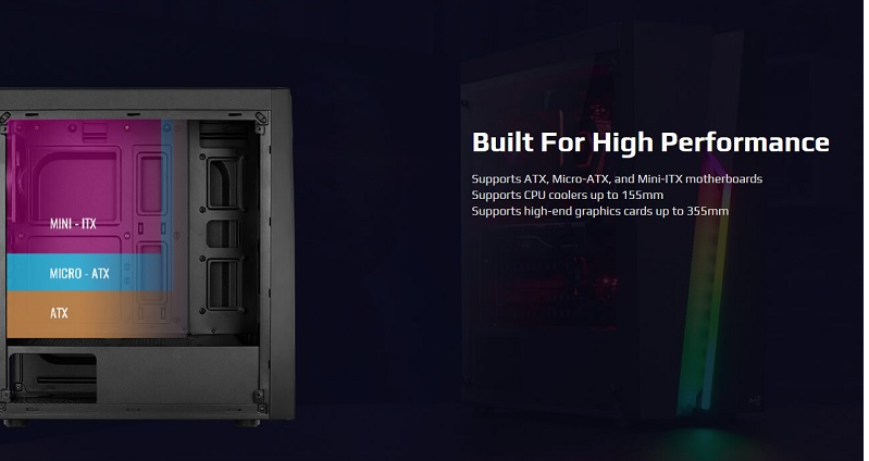 Case AeroCool BOLT BG RGB - HugoTech - Beat the Lowest Price