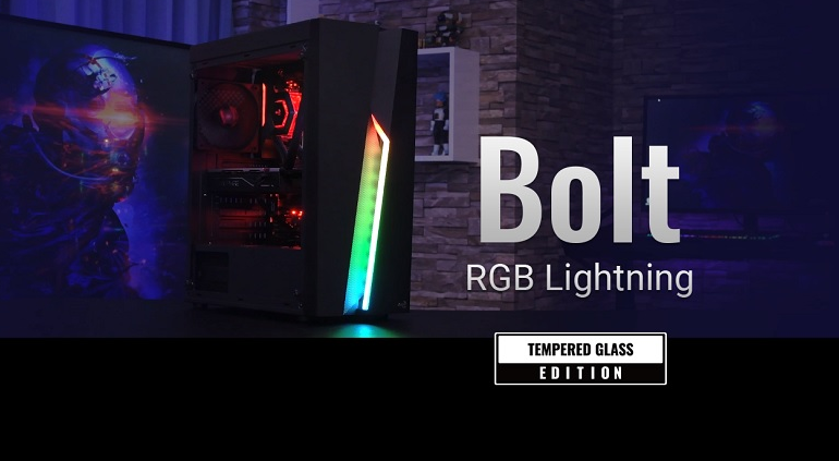 CASE AEROCOOL BOLT - KÍNH CƯỜNG LỰC - LED RGB – Máy Tính Biên Hòa