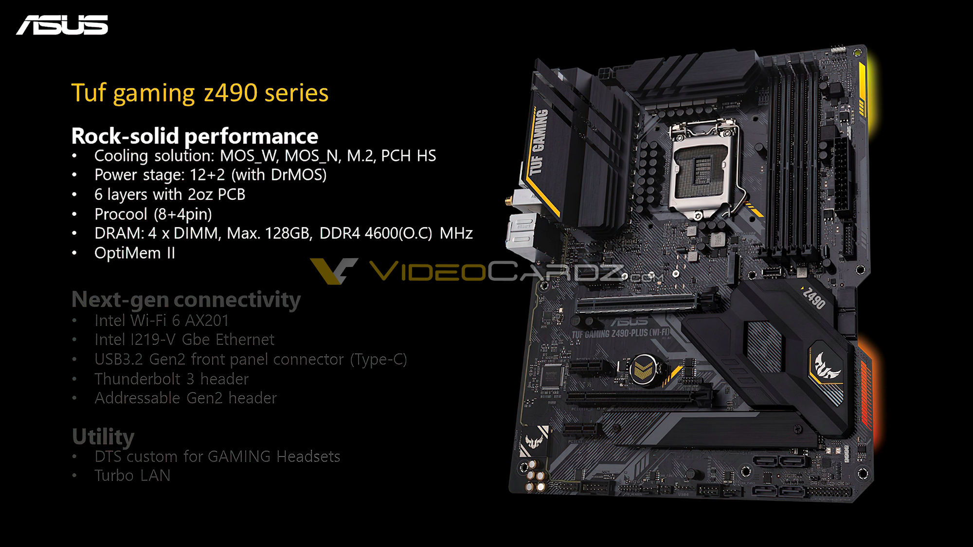 Lộ thông số kỹ thuật của ASUS ROG STRIX Z490, ROG MAXIMUS XII và PRIME Z490