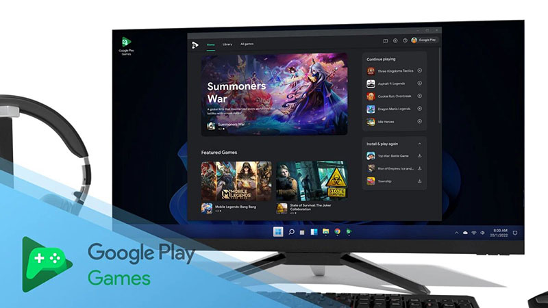 Google thử nghiệm tính năng chơi game Android trên PC